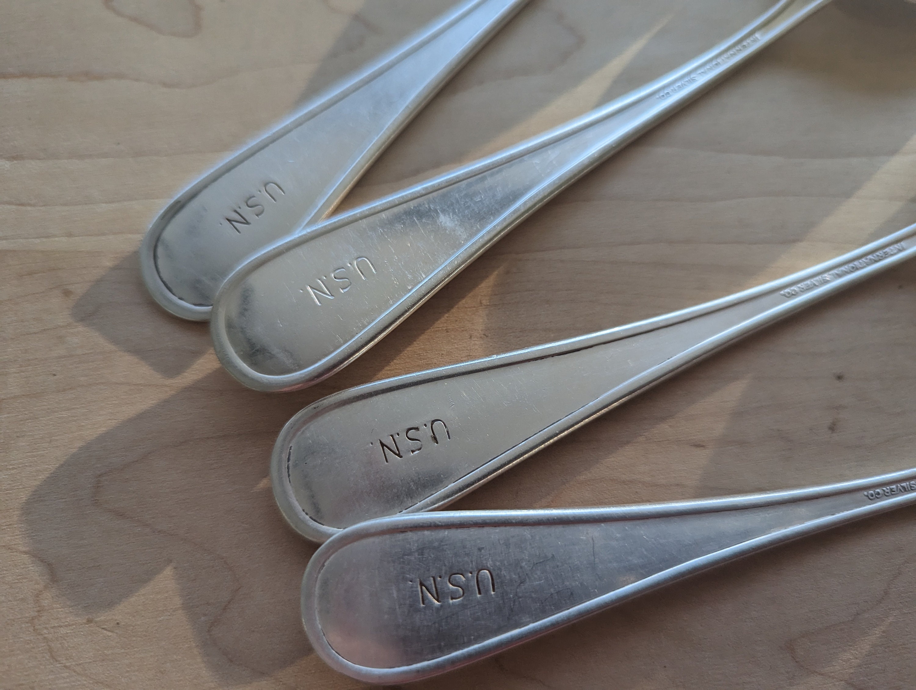 Vintage Collectible US Navy USN Round Bowl Soup Spoon (gumbo) 7" by ...