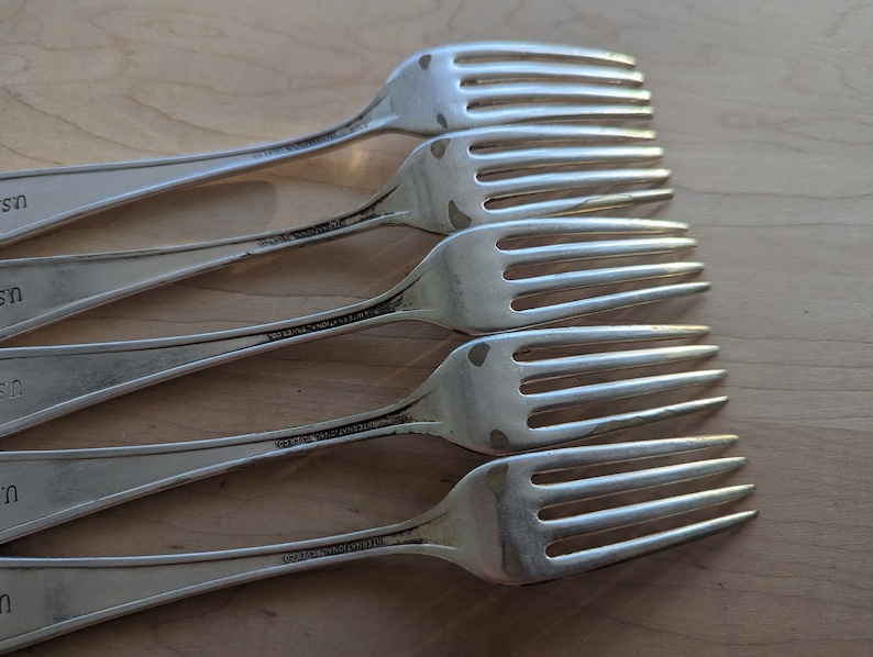 Vintage Collectible US Navy USN Dinner Fork 7 1/2 by International ...