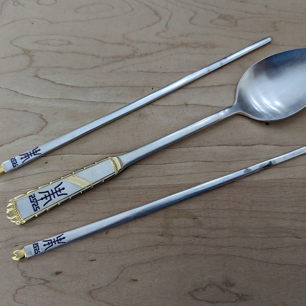 Korean Silverware Sets - Etsy