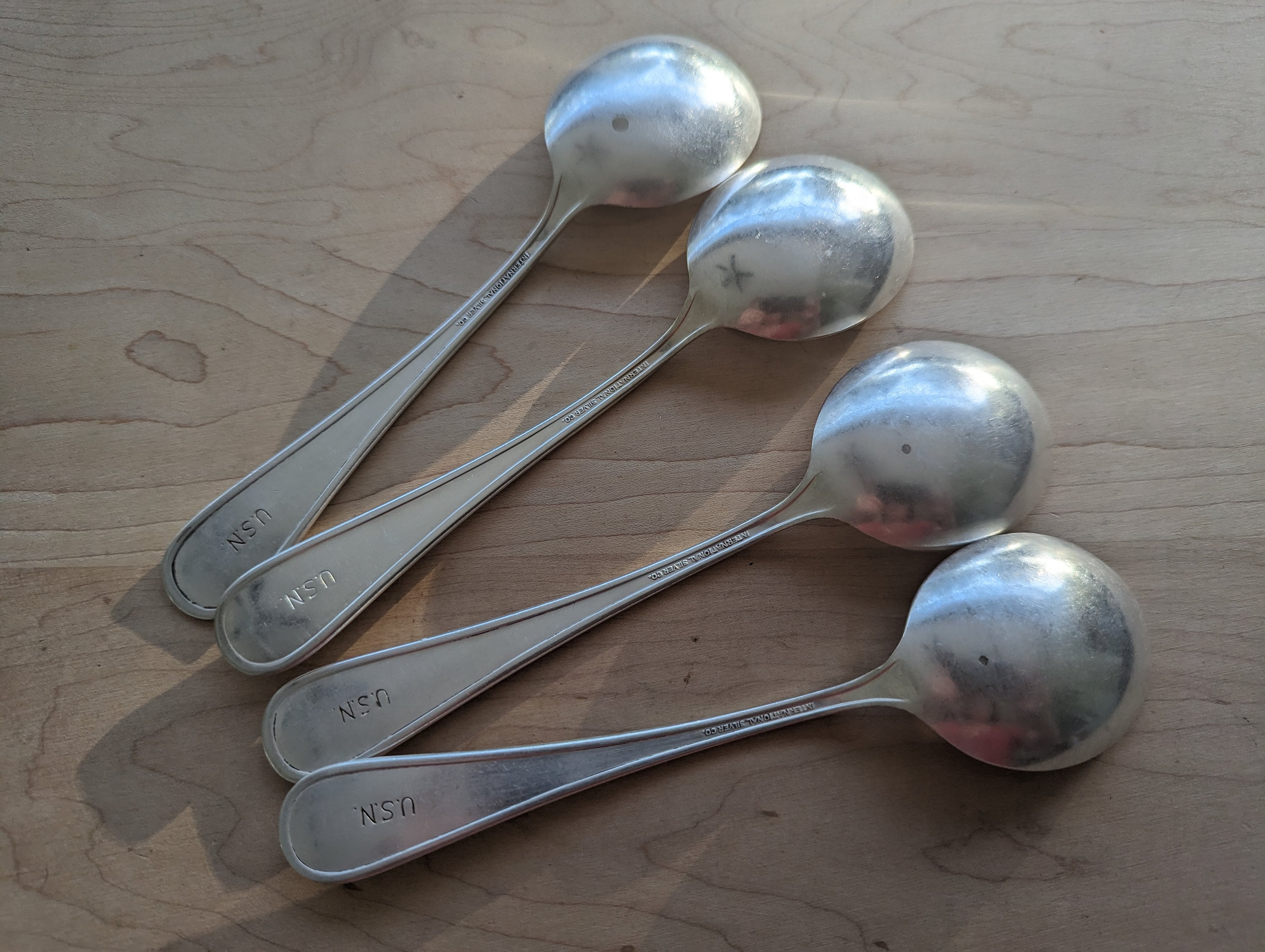 Vintage Collectible US Navy USN Round Bowl Soup Spoon (gumbo) 7" by ...