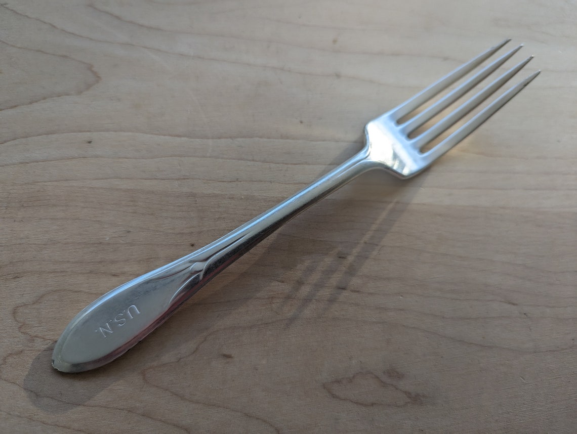 Vintage Collectible US Navy USN Dinner Fork 7 1/4" by Wm Rogers - Etsy