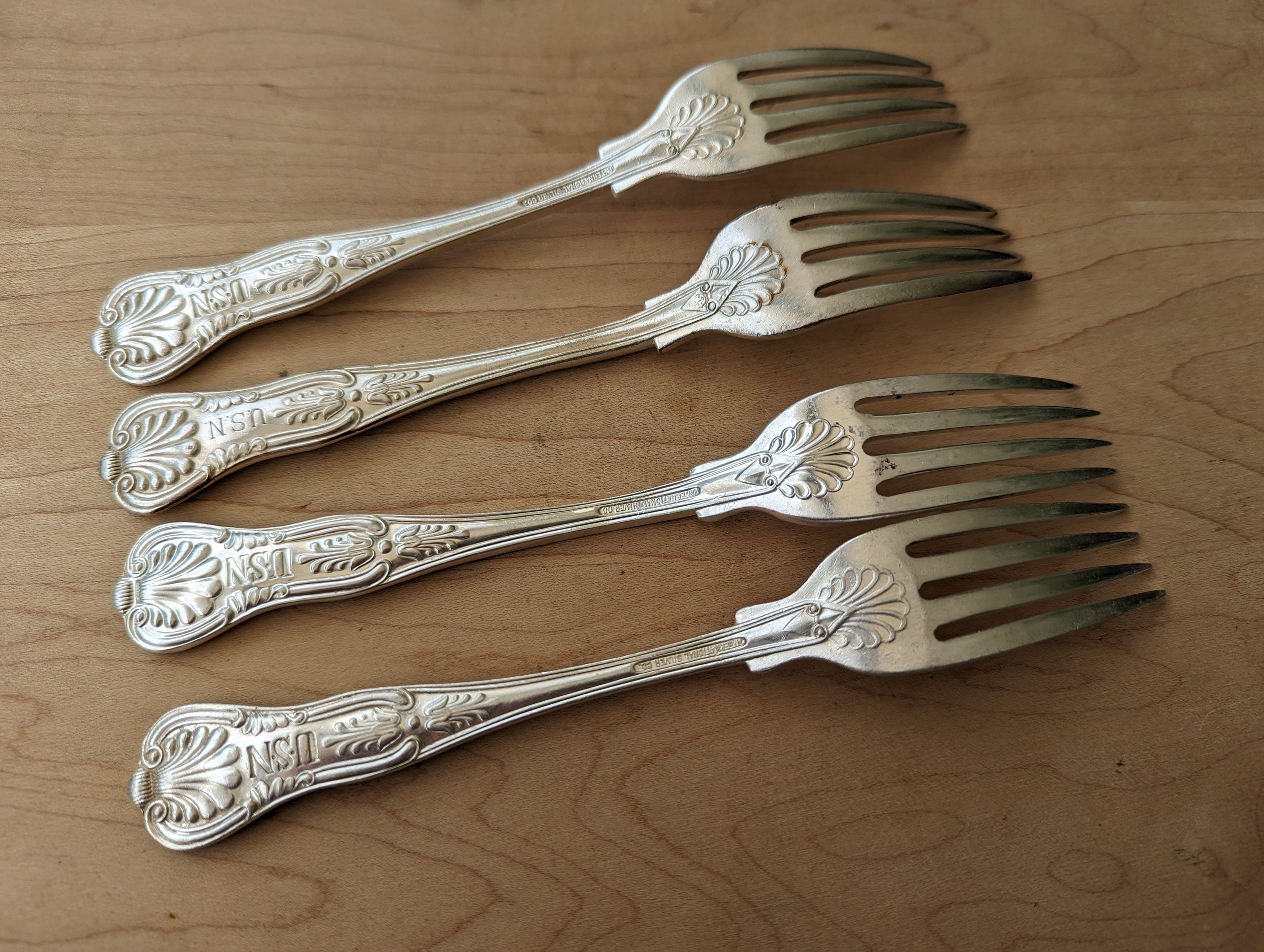 Vintage Collectible US Navy USN Anchor Emblem Dinner Fork 7 1/8" by ...