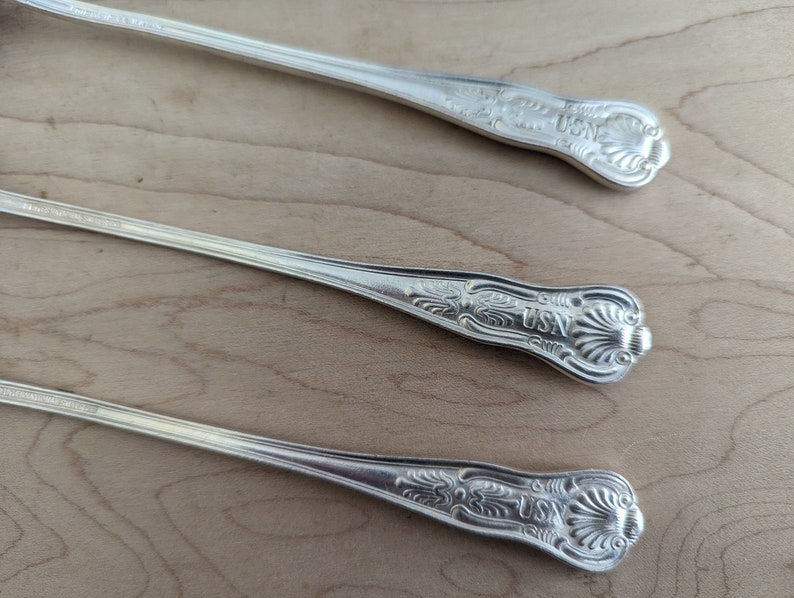 Vintage Collectible US Navy USN Anchor Emblem Iced Teaspoon 7 1/4" by ...