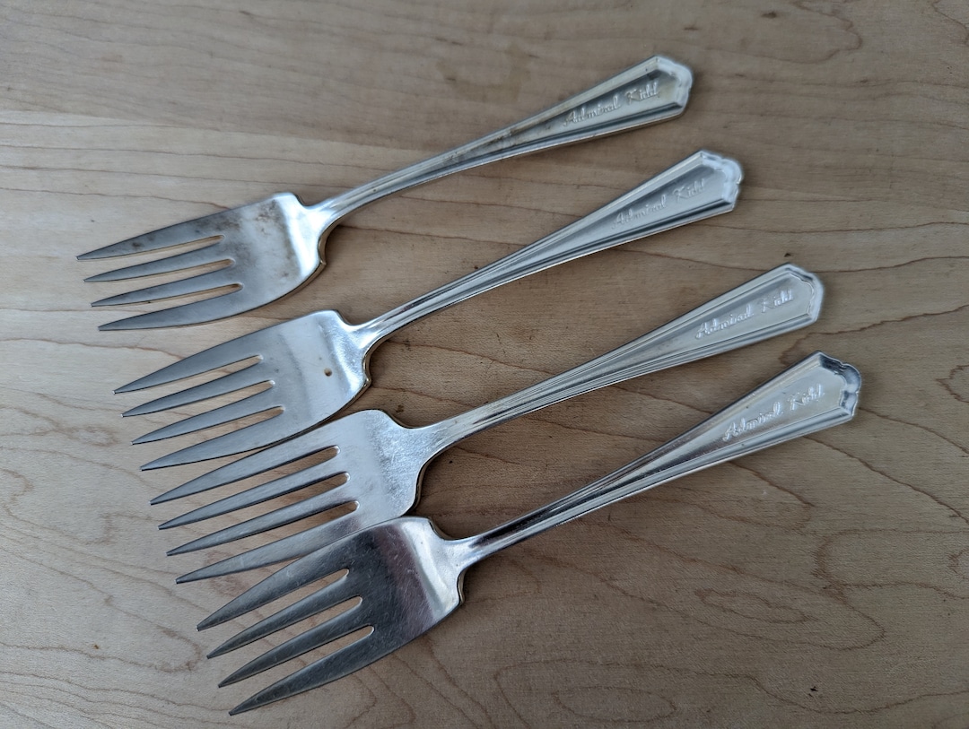 Vintage Collectible US Navy ADMIRAL KIDD Salad/dessert Fork 6 1/8" by ...