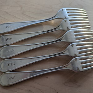 Vintage Collectible US Navy USN Dinner Fork 7 1/2" by International ...