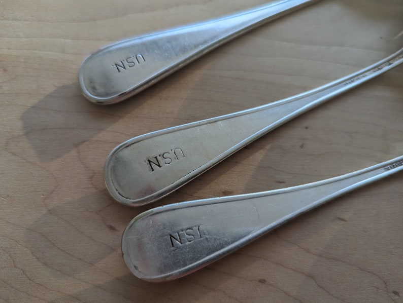 Vintage Collectible US Navy USN Serving Tablespoon 8 1/8 by ...