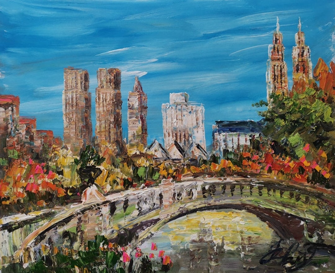 New York City Central Park, Bow Bridge-pen King-a3235-home Décor ...