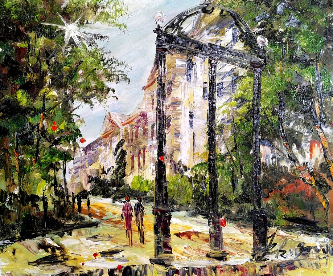 The Arch Gate, Broad St. of University Campus, Athens, Georgia-pen King ...