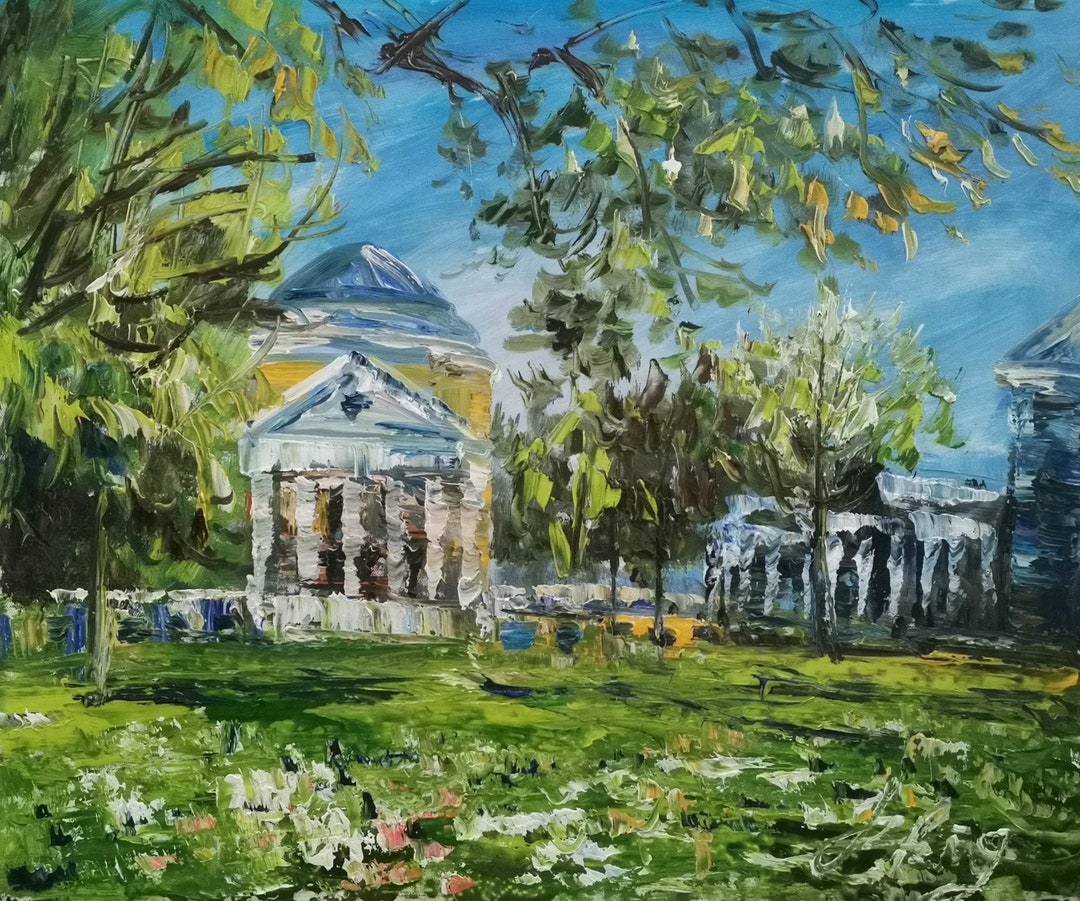 Main Campus of University in Spring, Charlottesville Virginia-pen King ...