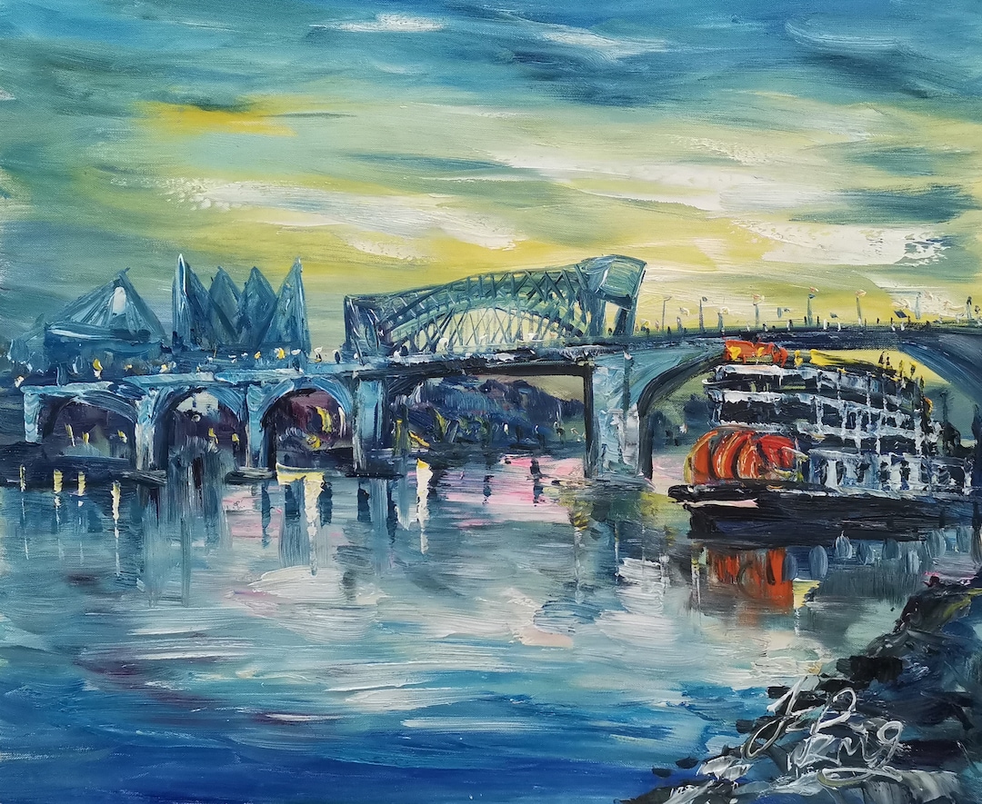 Chattanooga TN, the Walnut Street Bridge-pen King-a4530-home Decor ...
