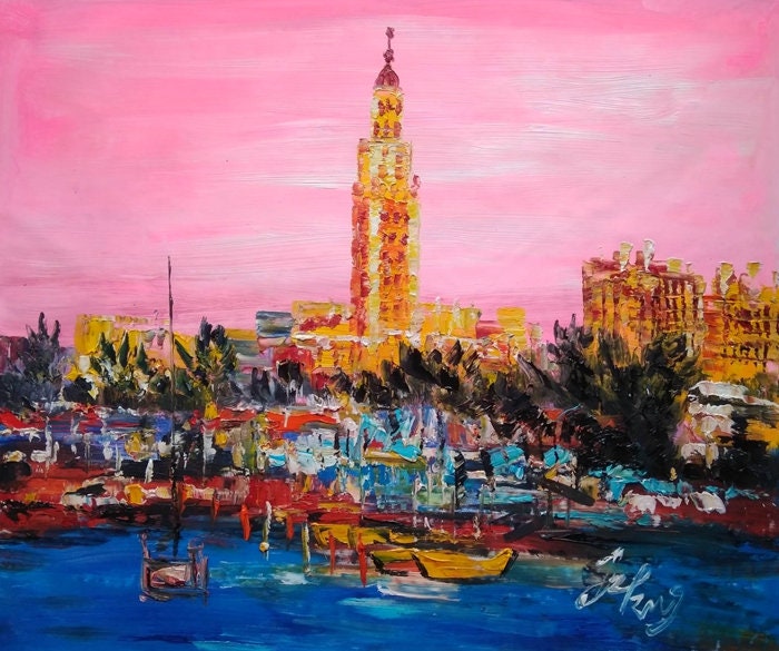 Freedom Tower Sunset Miami Florida pen King-a1639-home Decor - Etsy