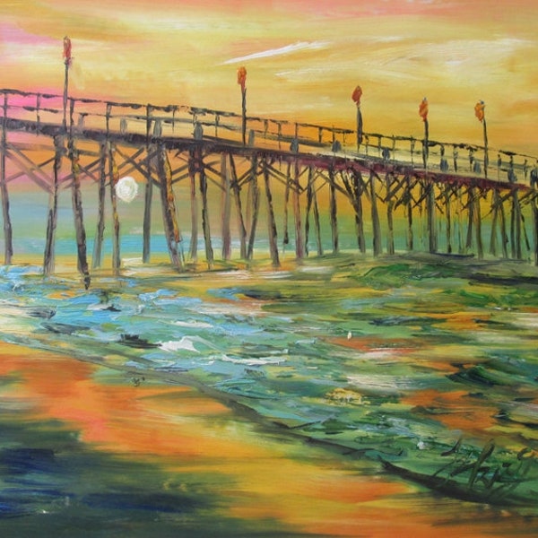 Pier Painting - Etsy