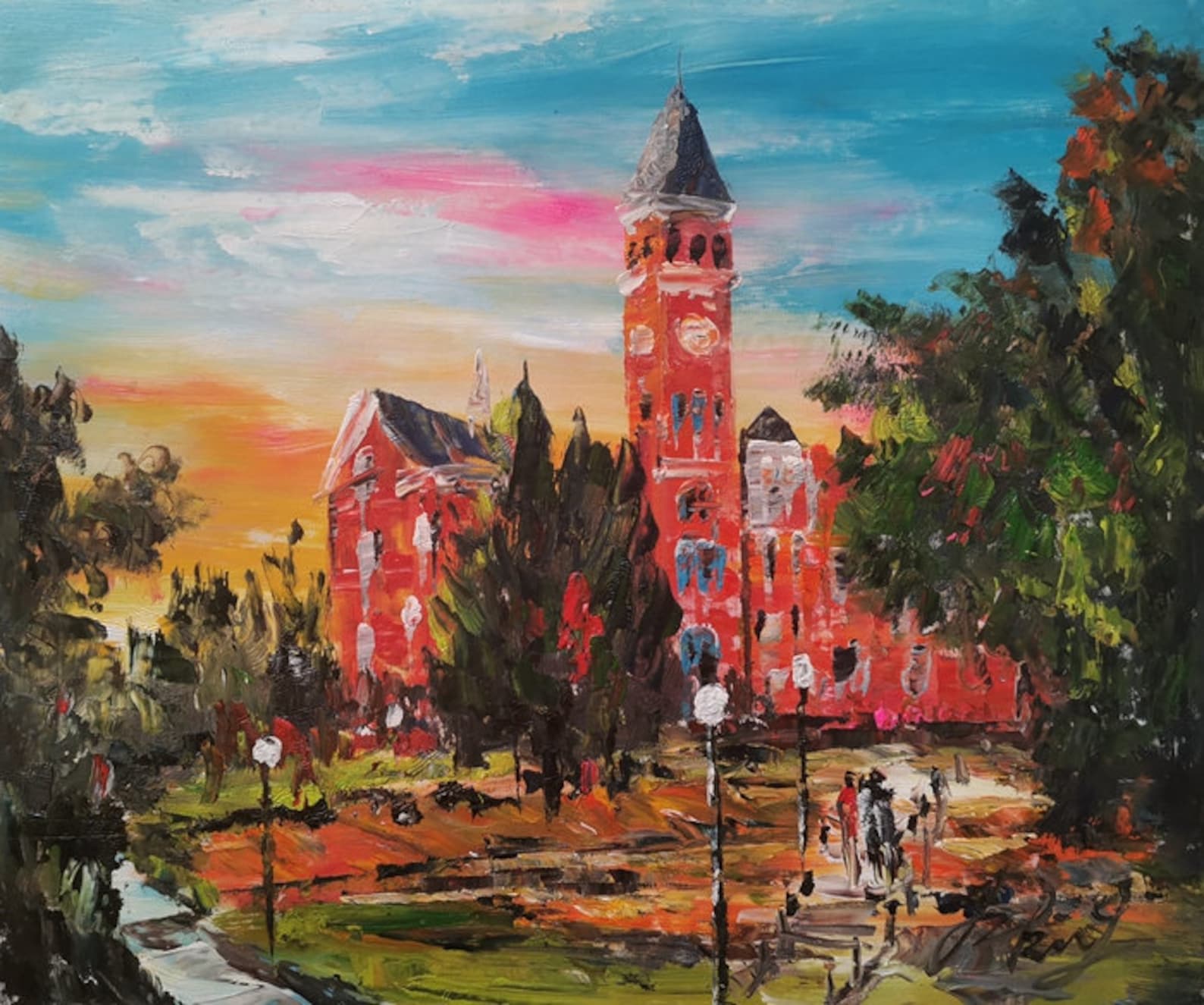 Tillman Hall in Campus Klugh Avenue Clemson Sc-pen - Etsy