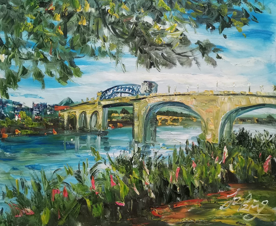 Chattanooga TN, the Walnut Street Bridge-pen King-a4538-home Decor ...