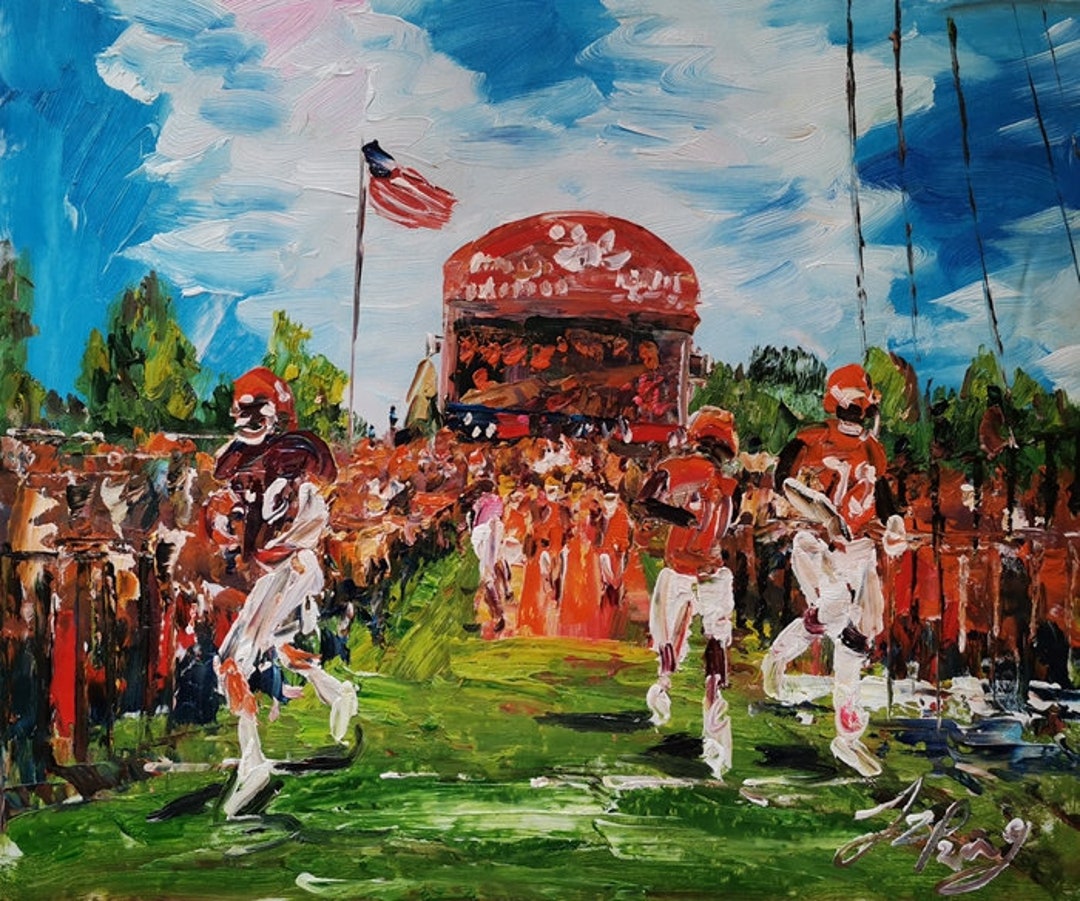 Tiger Players, Clemson Memorial Stadium, Sc-pen King-a2825-home Decor ...