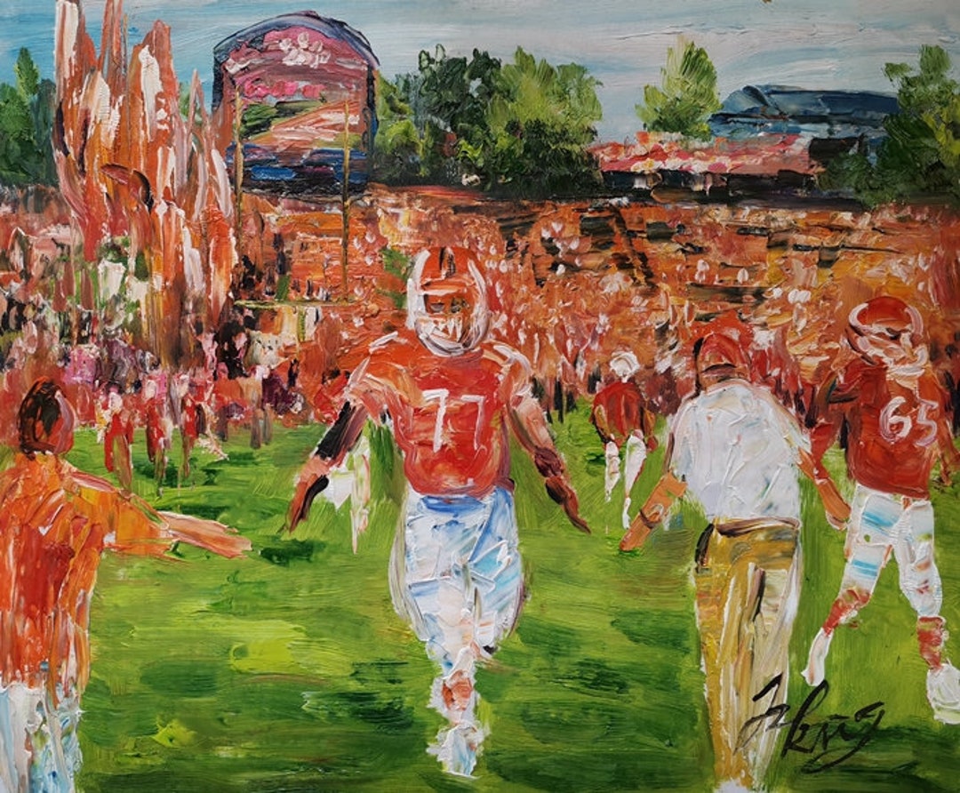 Tigers Walking, Clemson Memorial Stadium, Sc-pen King-a2806-home Decor ...