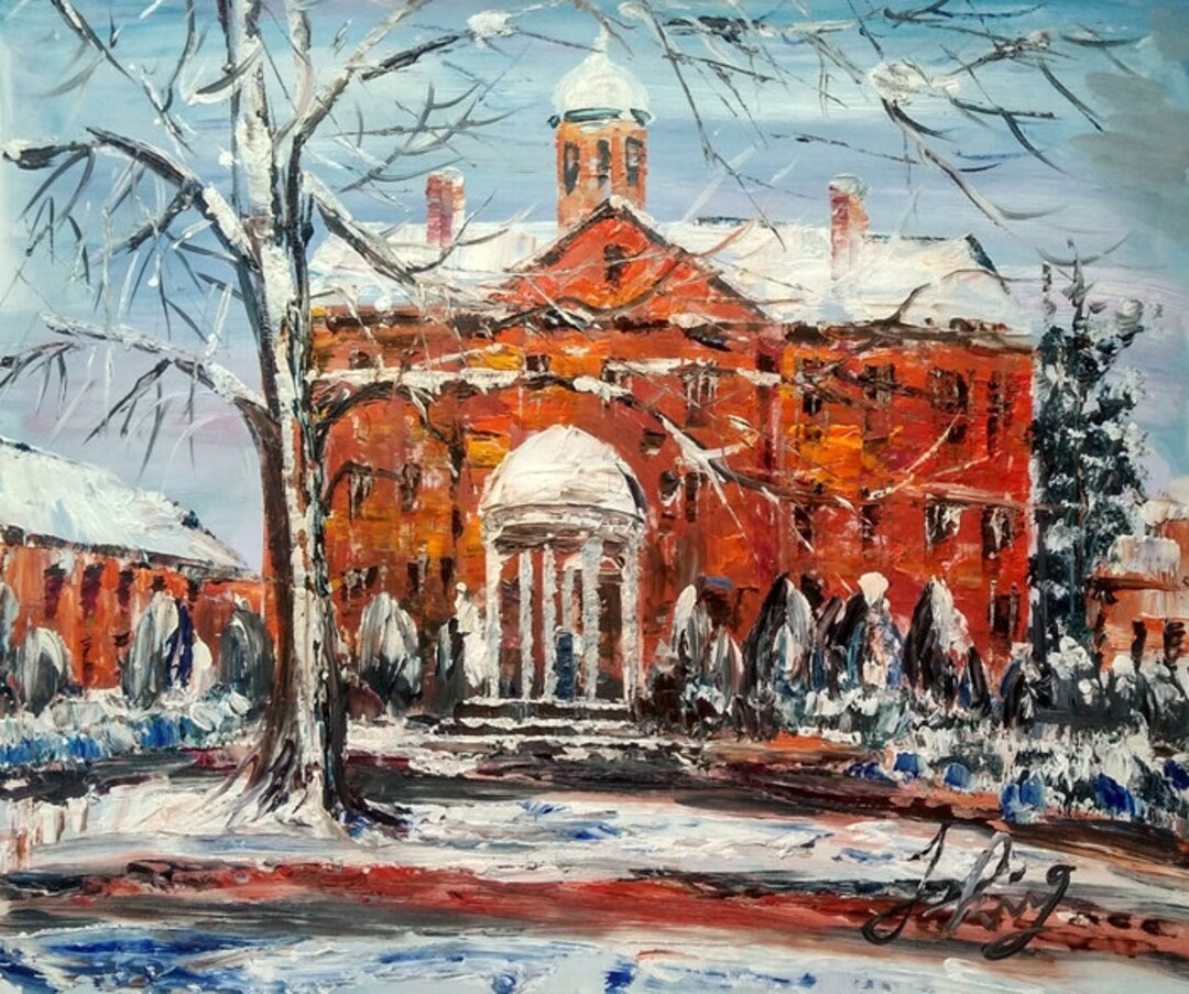 Snow Old Well, Located in UNC Campus-pen King-a2138-home Decor Holiday ...