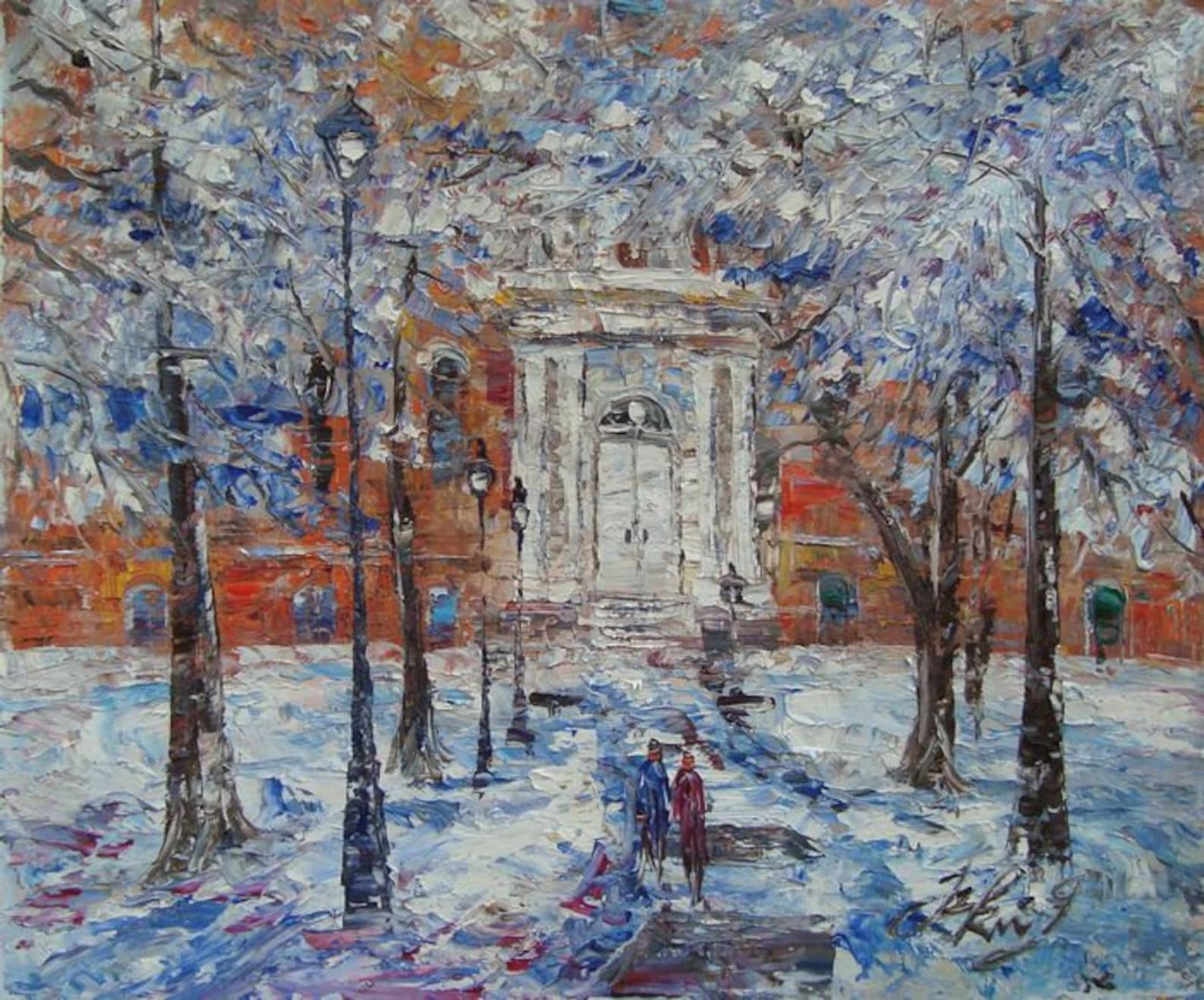 Located in University of Arkansas, Lamps and Old Main Entrance-pen King ...
