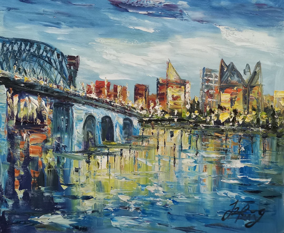 Chattanooga TN, the Walnut Street Bridge-pen King-a4537-home Decor ...