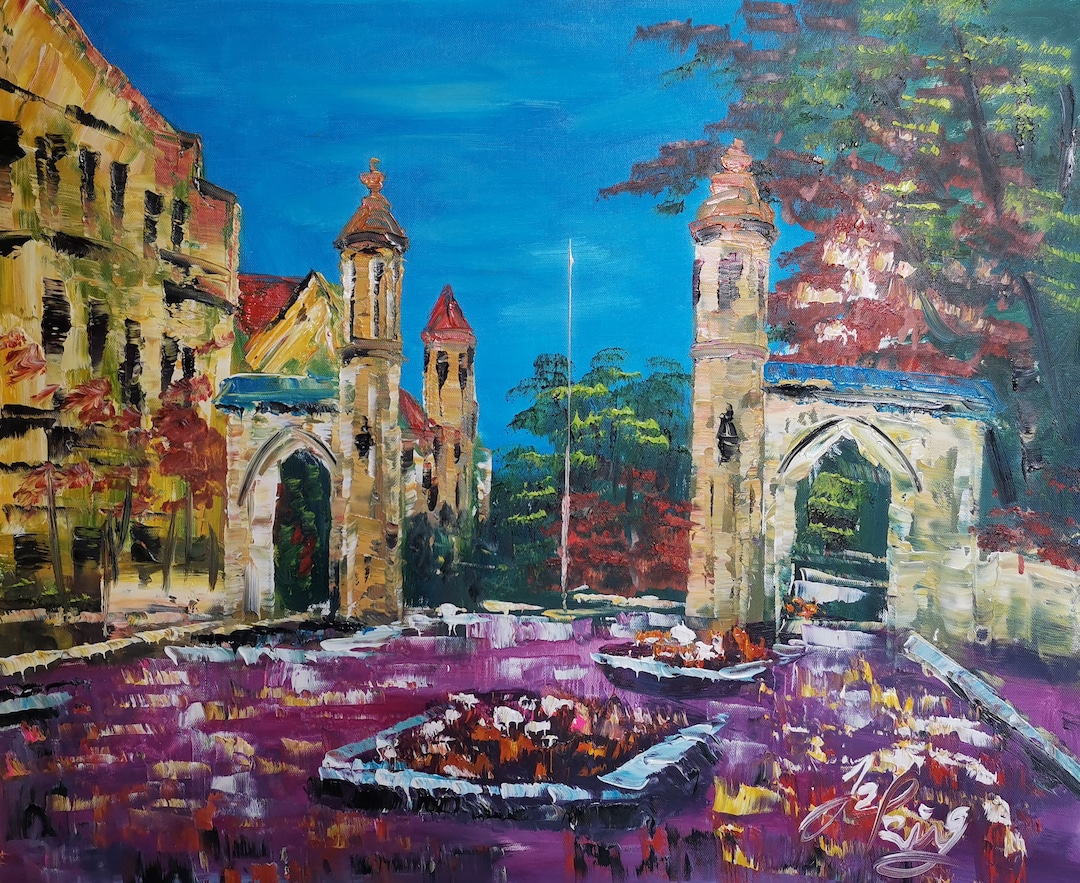 Bloom Sample Gates, IU Franklin & Bryan Hall, Bloomington IN -pen King ...