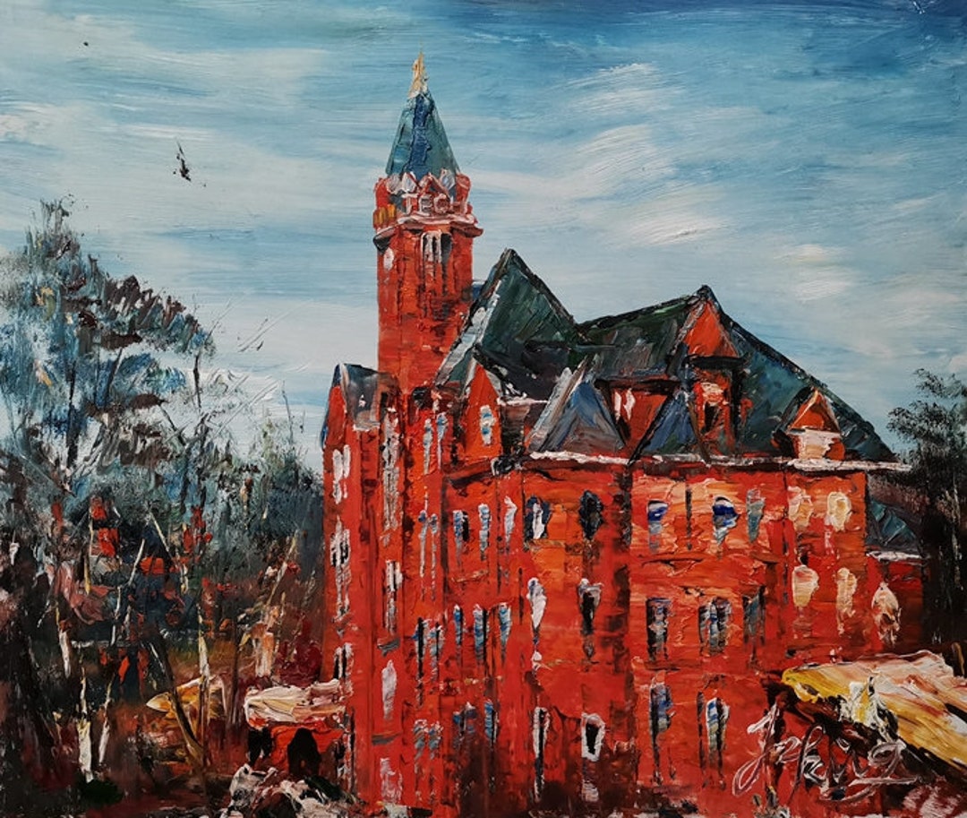 Admin Building From Campus Georgia Tech-pen King-a2564-home Decor ...