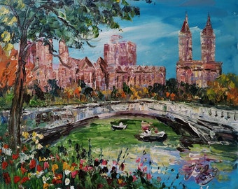 New York City Central Park Bow Bridge-pen King-a3235-home | Etsy