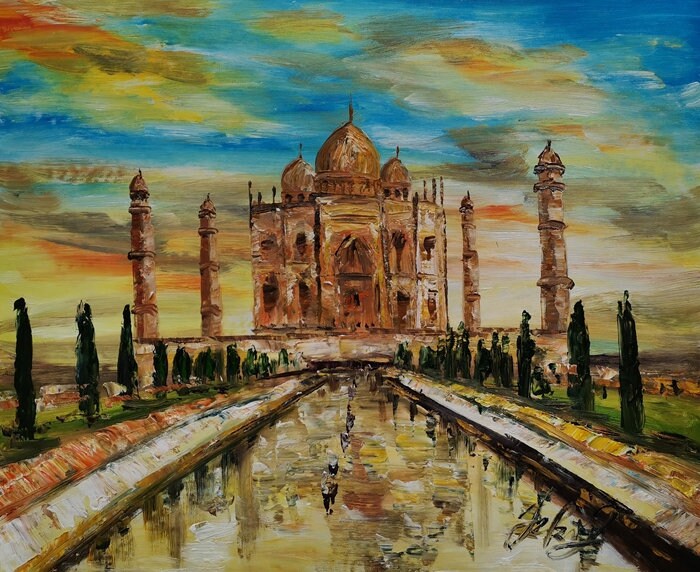 Taj Mahal India-pen King-a2609-home Decor Holiday Artwork - Etsy