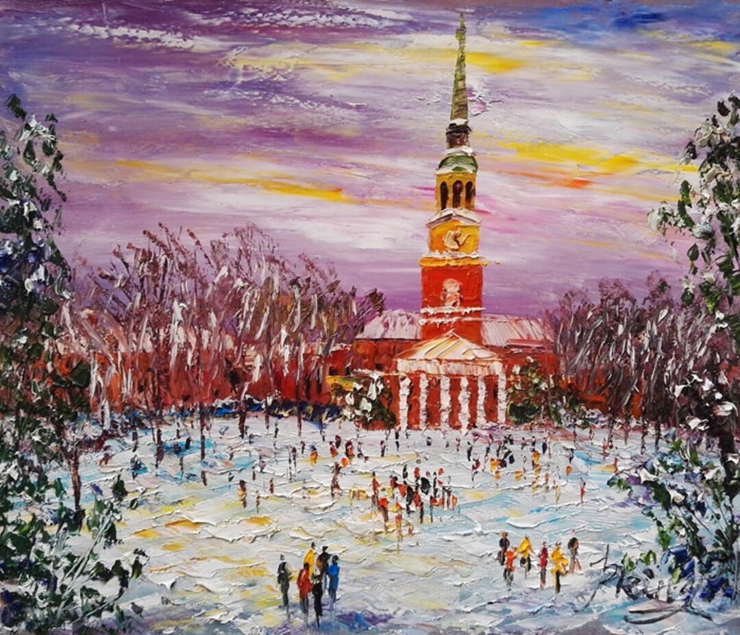 MAIN Snow Located in Wake Forest University-pen King-a1200-home Decor ...