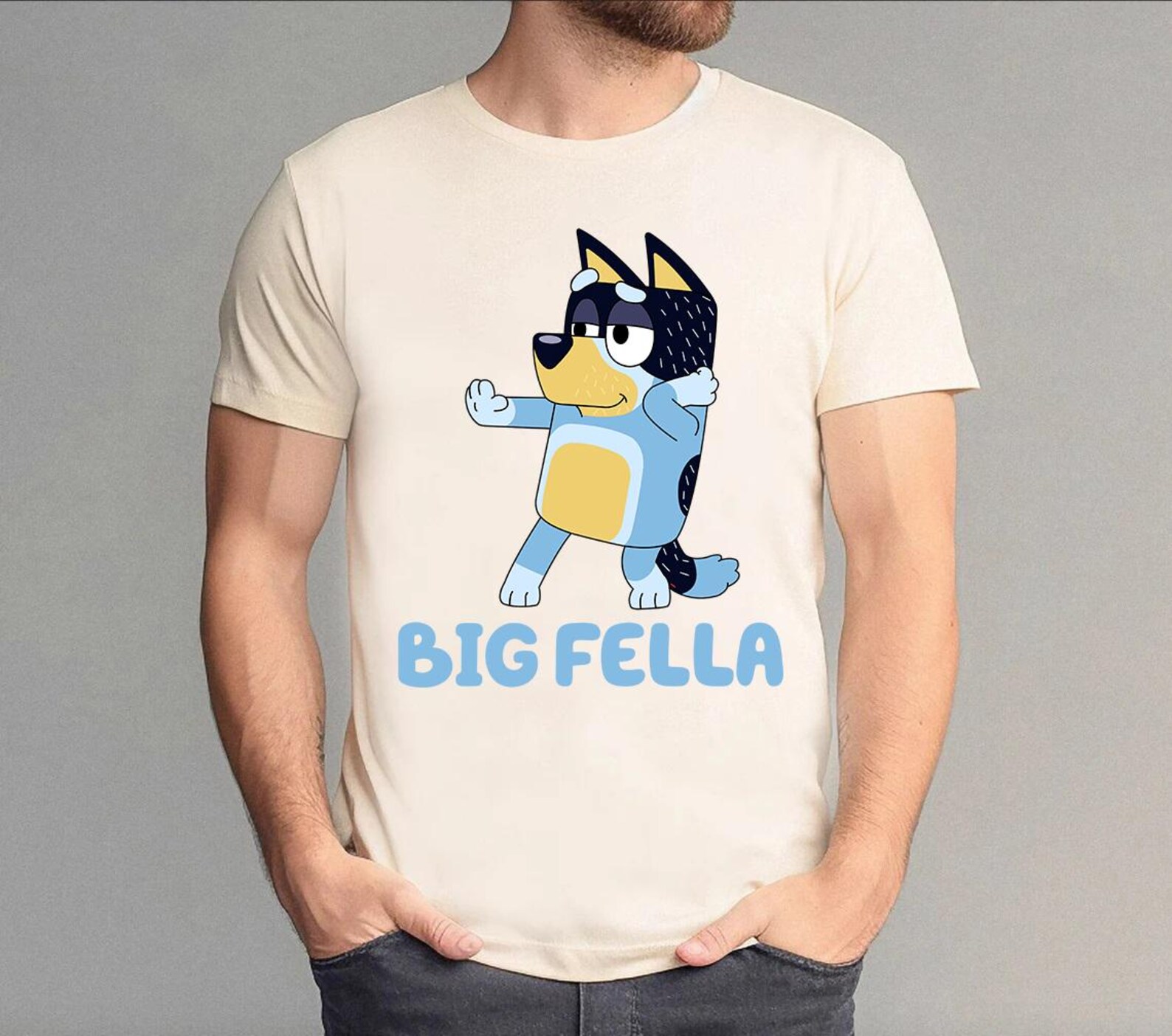 Big Fella Bluey PNG, Bluey Fathers Day Png, Bluey Bandit Big Fella ...