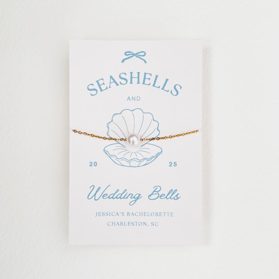 Seashells and Wedding Bells | Coastal Bachelorette Favors | Bridal ...