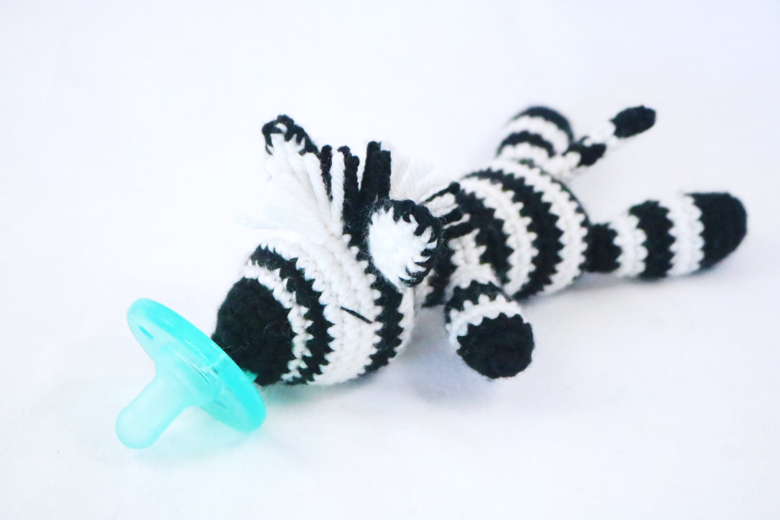 Zebra Pacifier Holder PATTERN ONLY - Etsy