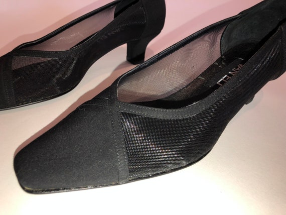 Modern mesh sheer kitten pump - Gem