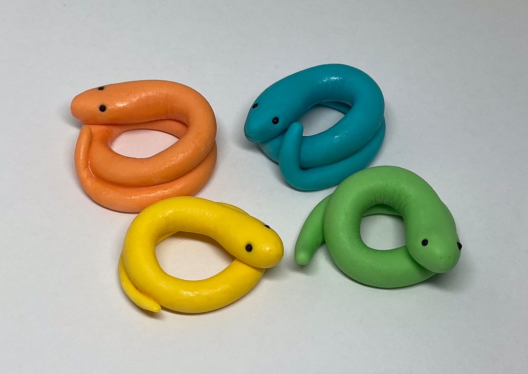 12 Snake Cupcake Toppers - Edible Fondant - Etsy
