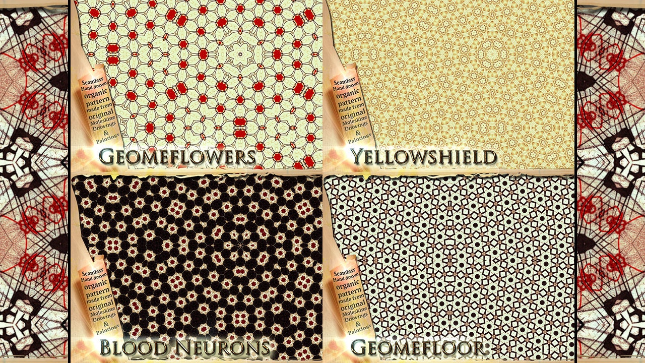 30 Hand Drawn Seamless Patterns - Etsy