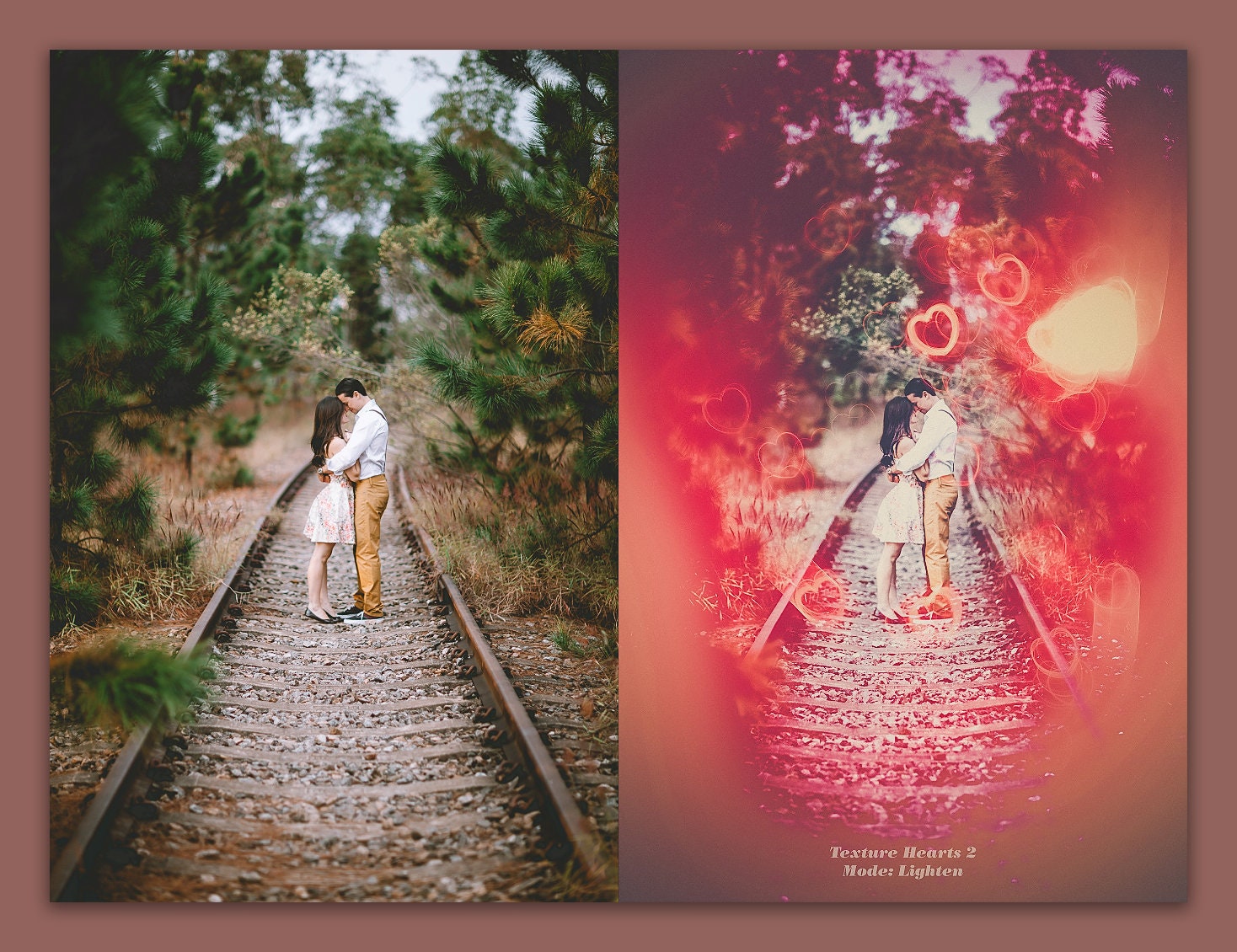 Heart Bokeh Photo Overlays Collection - Romantic Love Heart Light Leaks ...