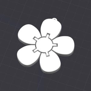 Flexi Flower STL Keychain - 3D Print File, Flexible Fidget (digital ...