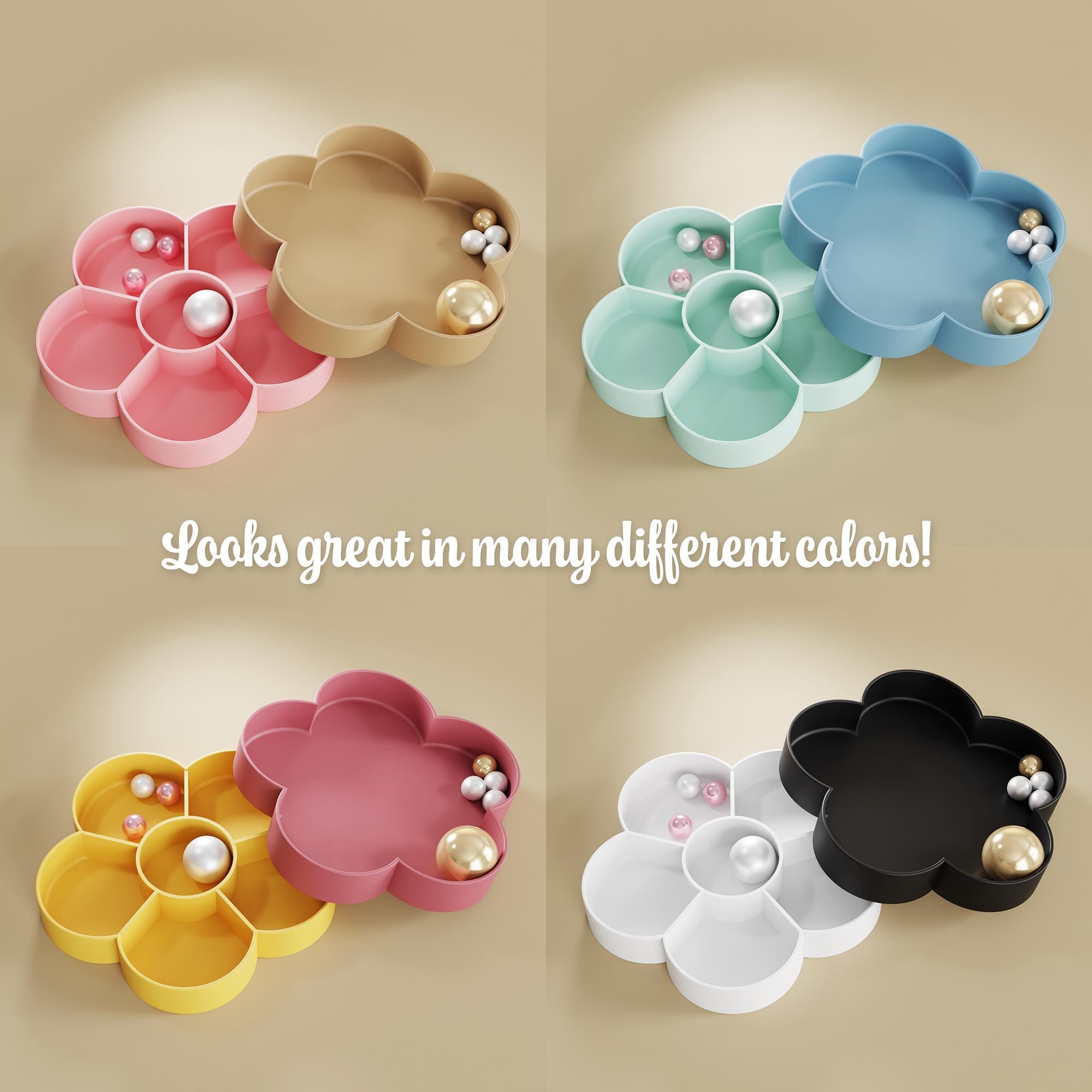 Flower Tray STL Set - 3D Print Files, Catchall Jewelry Bowls (digital ...