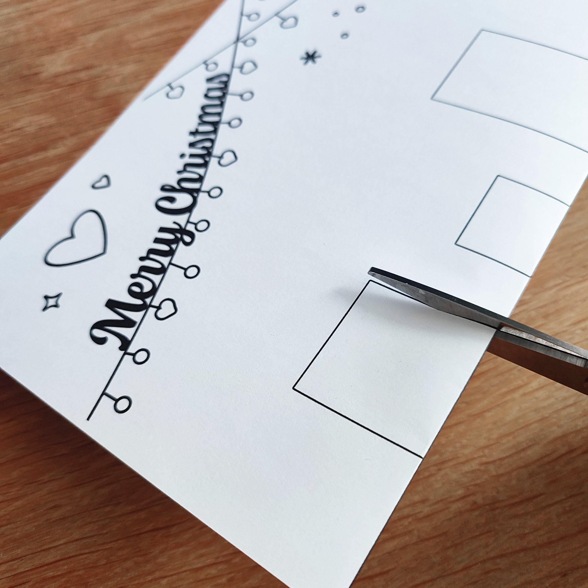 DIY Pop up Christmas Card, Instant Download PDF, Printable Craft ...