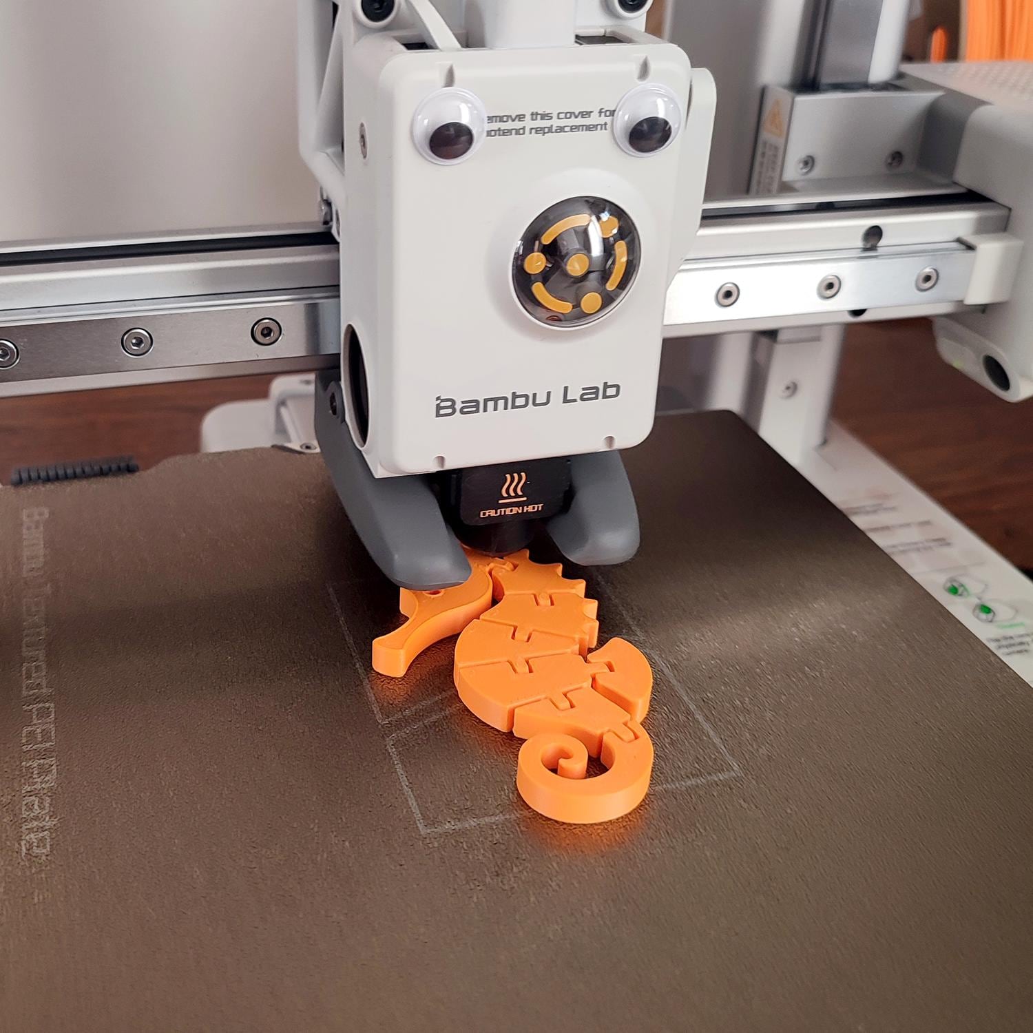 Flexi Seahorse STL Keychain - 3D Print File, Flexible Summer Fidget ...