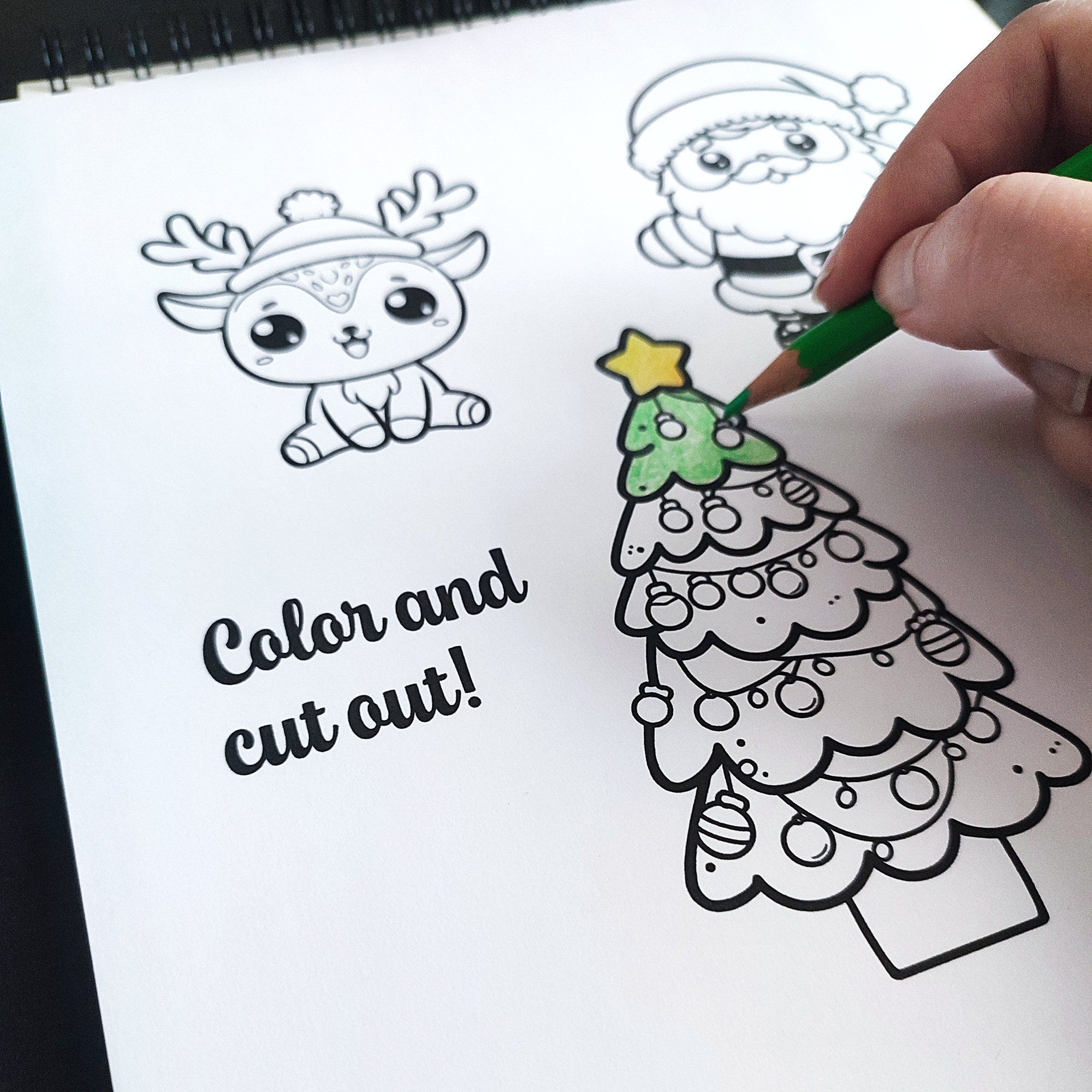 DIY Pop up Christmas Card, Instant Download PDF, Printable Craft ...