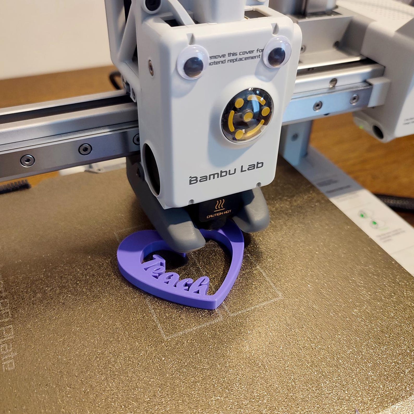 Teach Heart STL Keychain - 3D Print File, Teacher Appreciation Gift ...