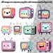 Kawaii Retro TV Sets Clipart 20 Cute and Colorful Retro Television ...