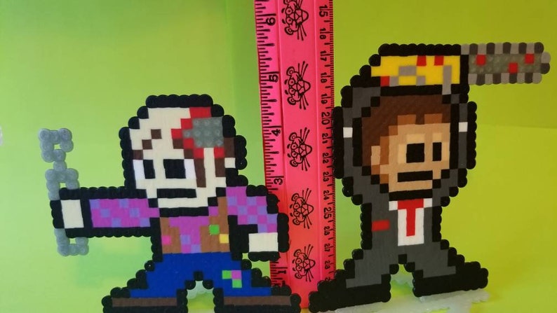 Chop Top and Leatherface Pixel Figures - Etsy