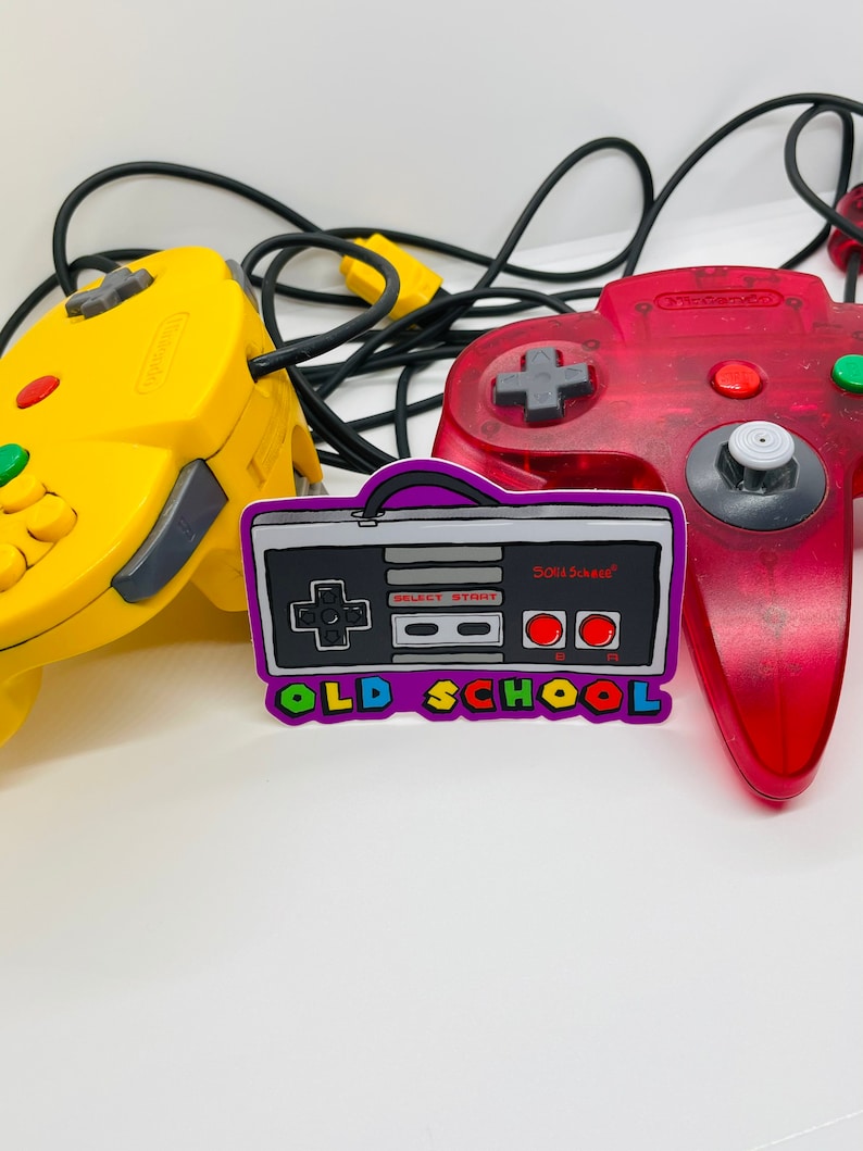 Old School NES Controller Vinyl Sticker - Etsy