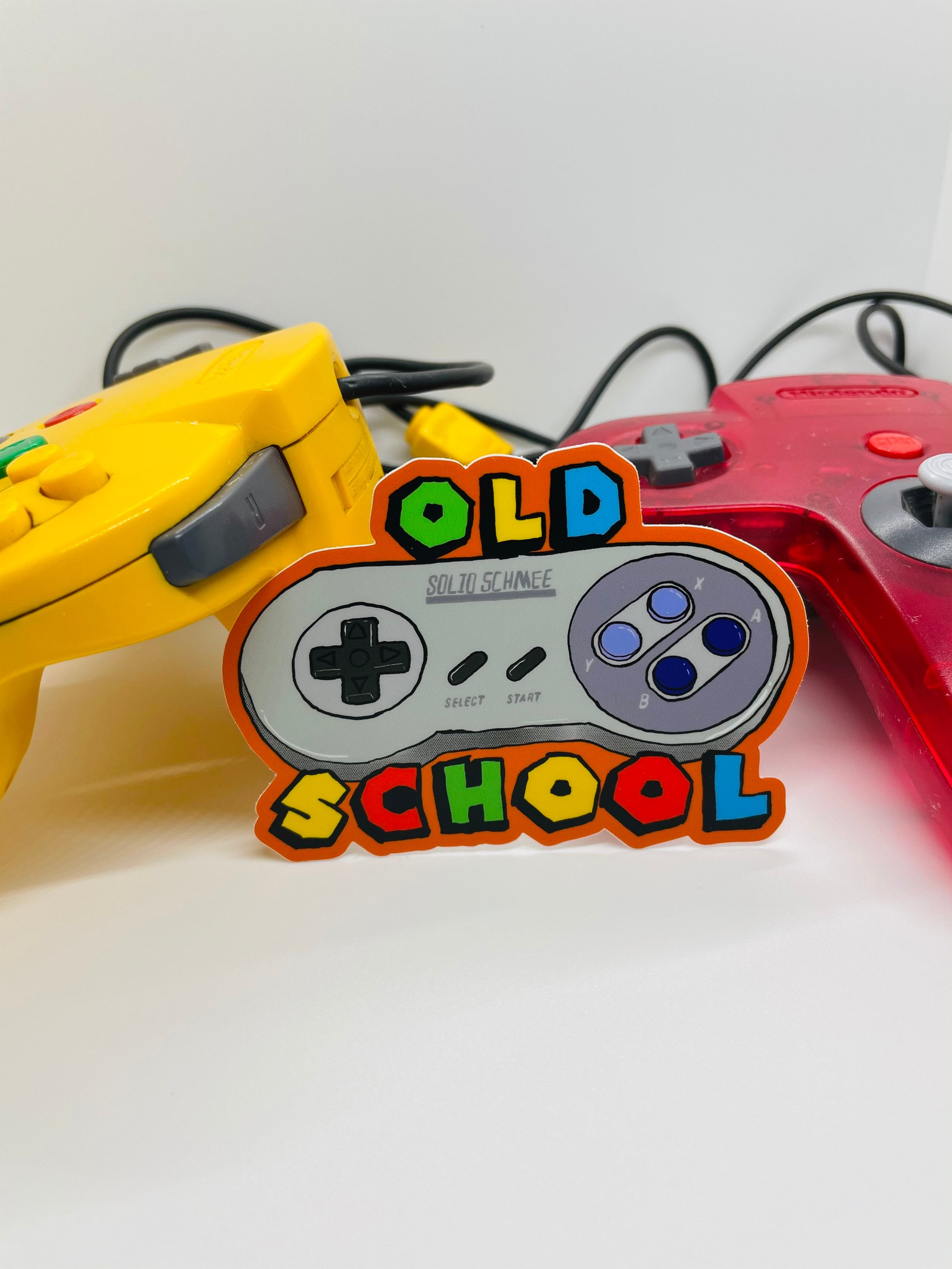 Old School SNES Controller Vinyl Sticker - Etsy