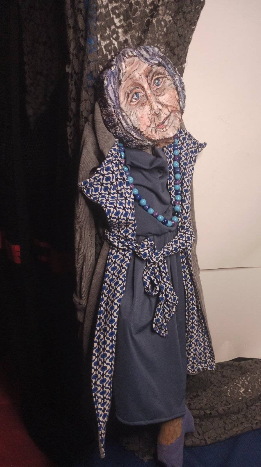 Granny Doll- Wooden Doll- Super Grandma- Art Doll- Decorate Your Home ...
