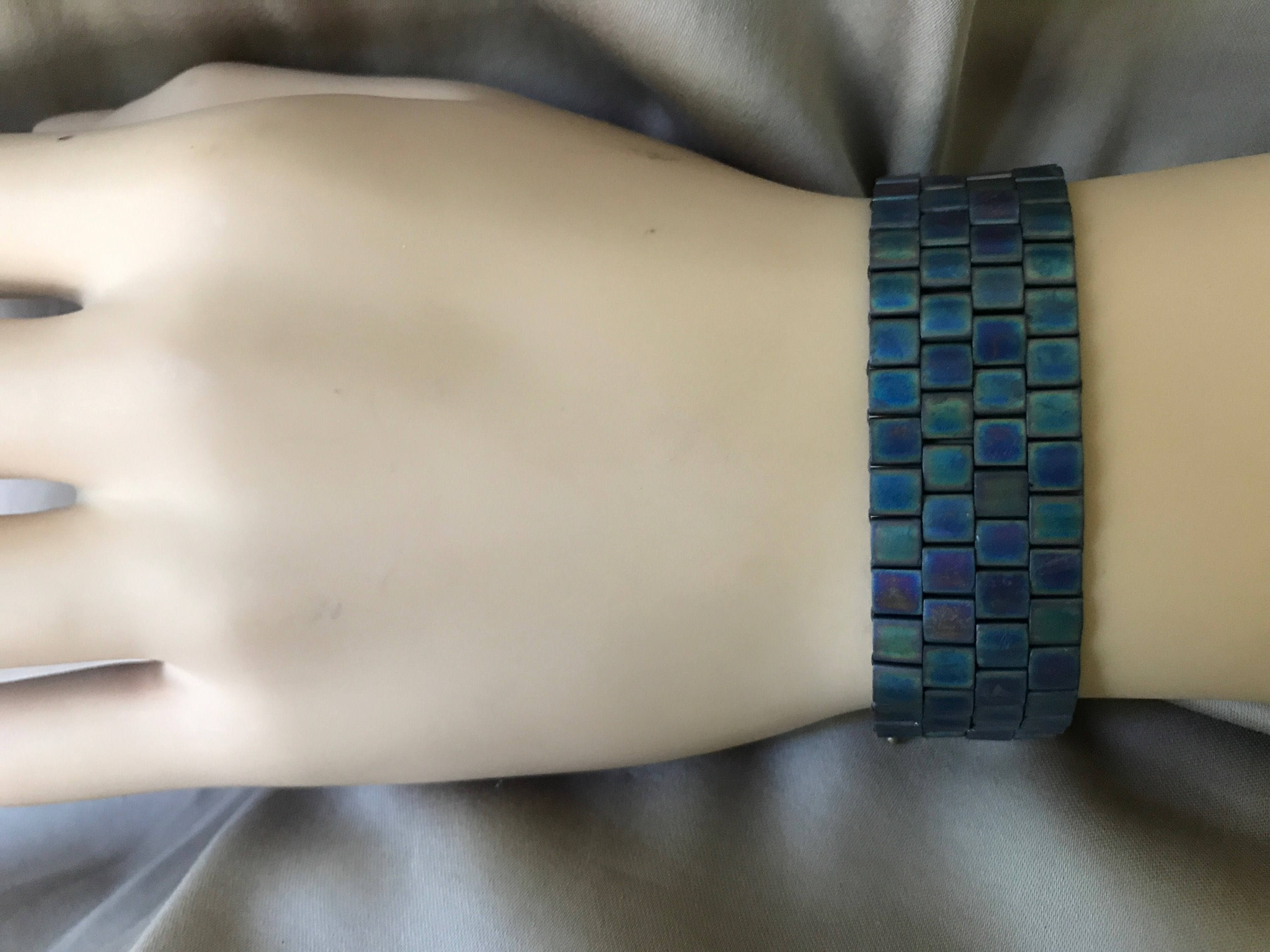 Peyote Stich Tila Bead Bracelet - Etsy