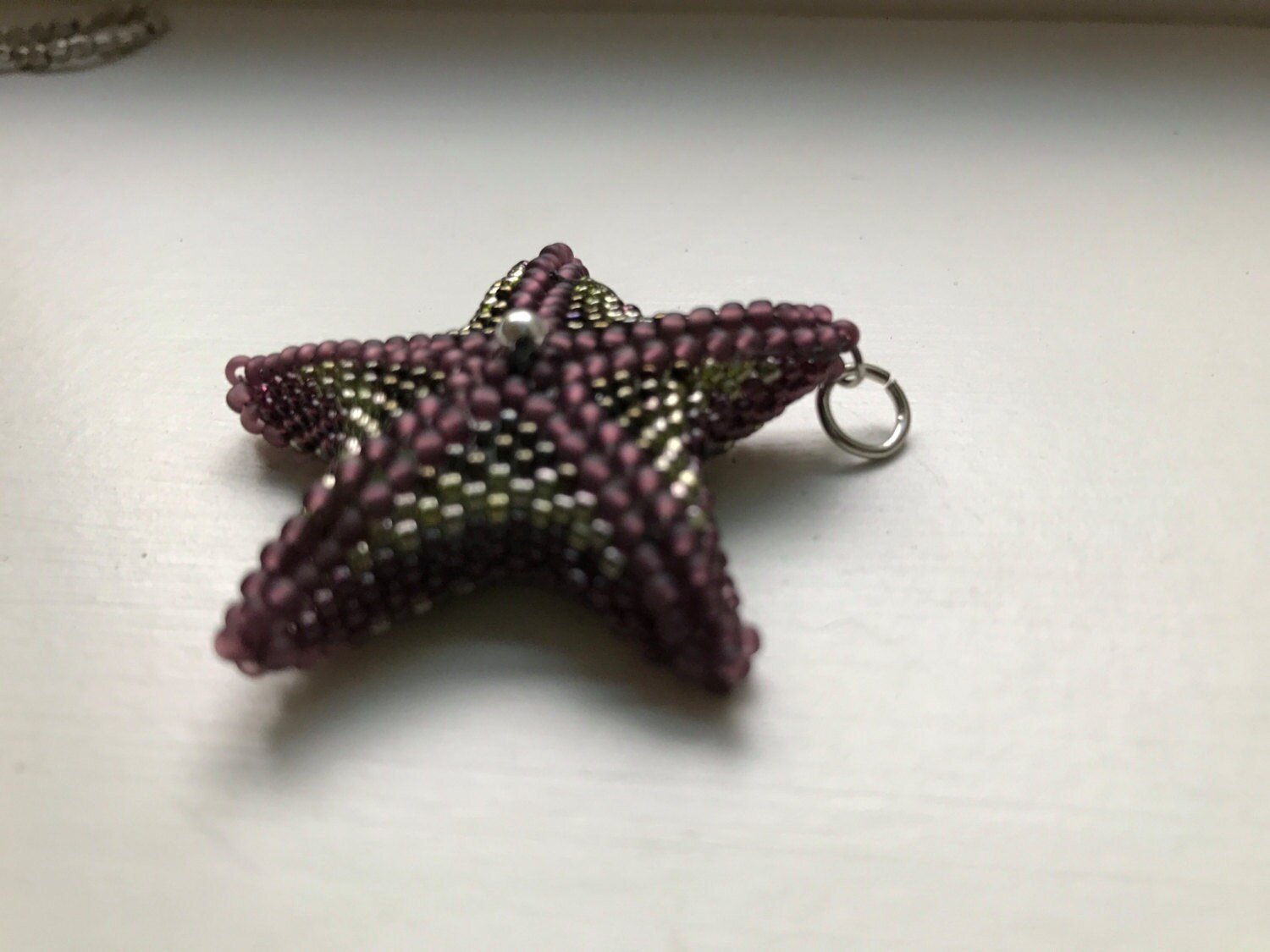 Seed Bead Starfish Pendant - Etsy
