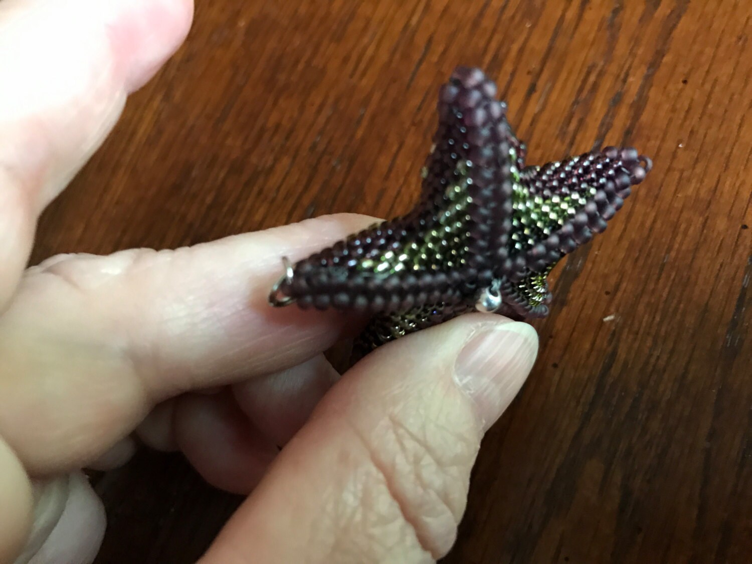 Seed Bead Starfish Pendant - Etsy