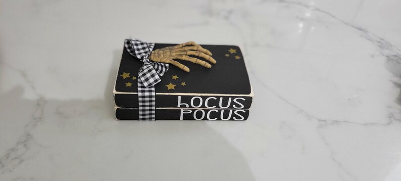 Hocus Pocus Book Stack Halloween Rae Dunn Book of Spells - Etsy
